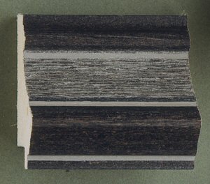 1 5/8" Dark Gray with Drift Picture Frame Moulding, Frame Molding. MC1397 Modern IV