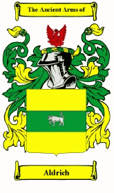ALDRICH COAT OF ARMS / FAMILY CREST