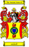 Cockrell Family Crest English Coat of Arms
