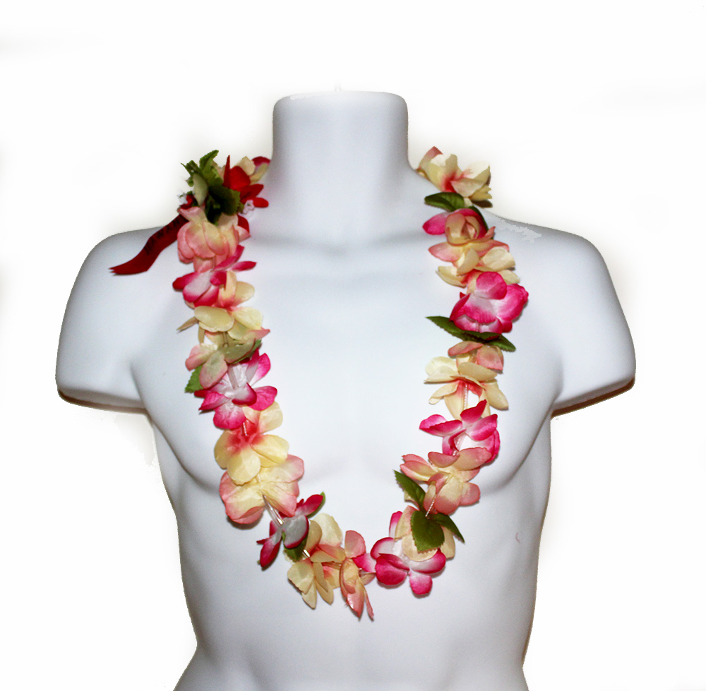 Hawaii leis - Artificial silk fowers, Simple Leis