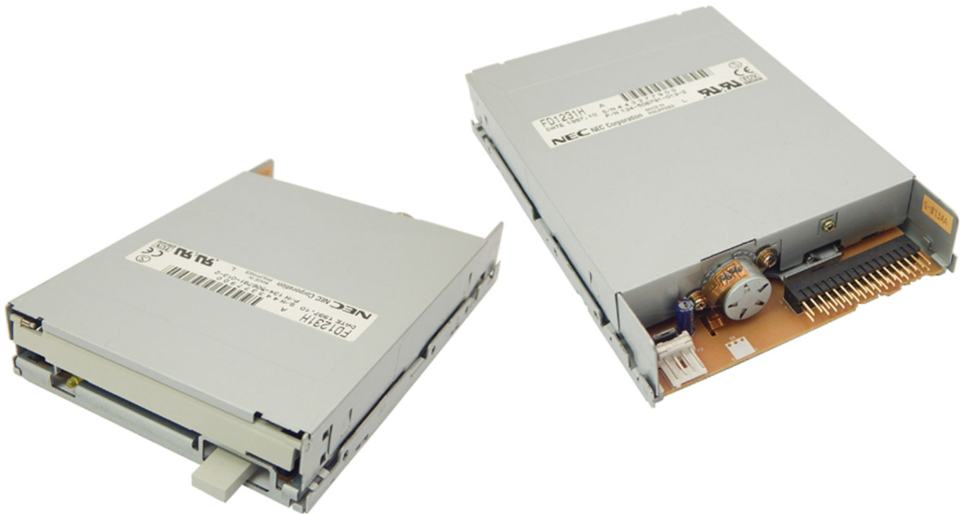 NEC FD1231H 3.5in No Bezel 1.44MB FDD 134-506791-013-2 Beige Door and ...