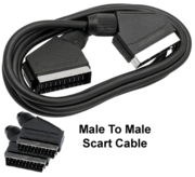 4-FT Premium SCART A/V Cable - Male To Male