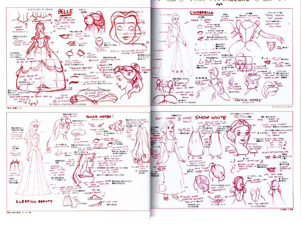 Disney Character Illustration Pose Collection Reference Book - Anime Books