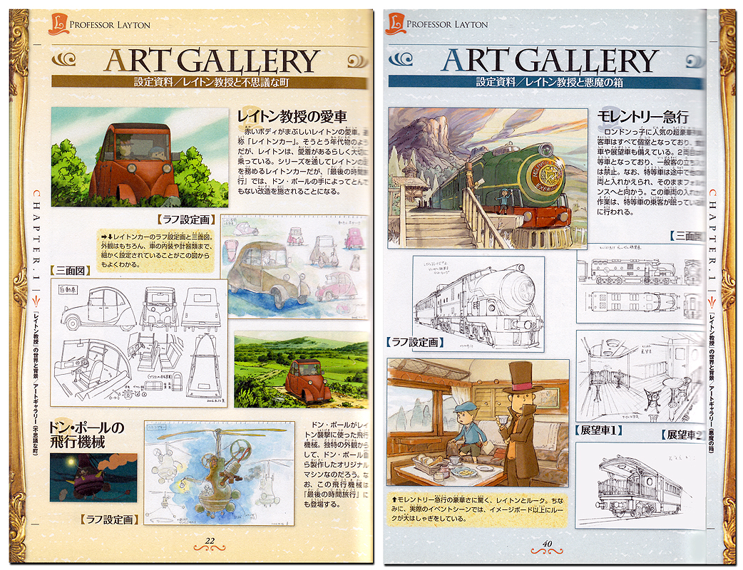 Professor Layton of the Secrets Official Fan Guide Book - Anime Books