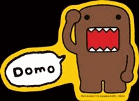 Sticker: Domo-Kun - Domo Cartoon Salute - Anime Books