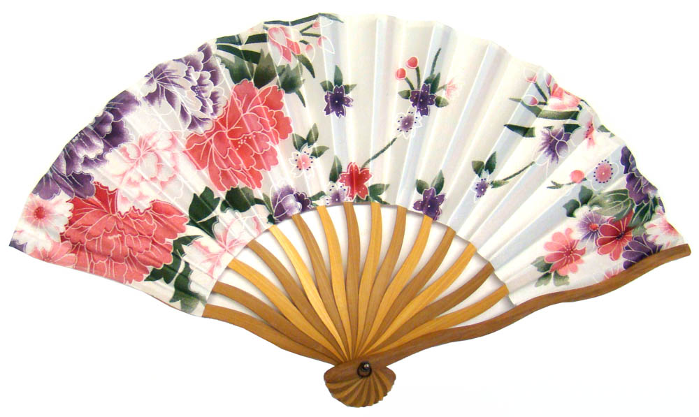 Chinese Hand Fan - Flowers, Chinese folding fan, Chinese Hand Fan