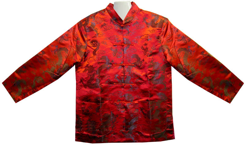 Chinese Silk Jacket - Dragons, Mens clothing, Mens Tops