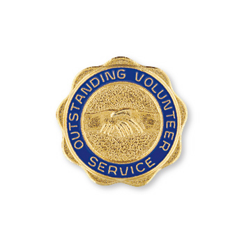 No. 875 Outstanding Volunteer Service Pin