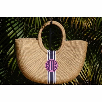 monogrammed shoulder bag