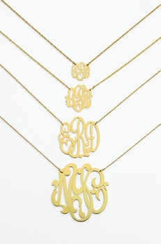 script monogram necklace featured at babybox.com