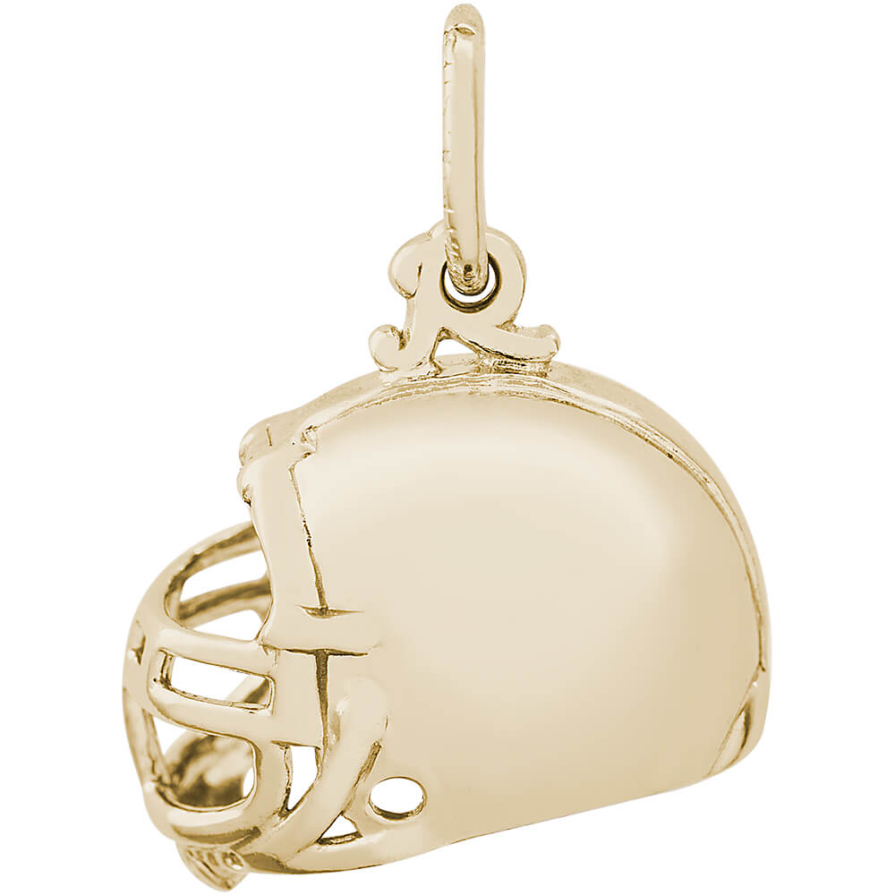 10-8110-10kg Football Helmet Charm 10K Gold - 10-8110