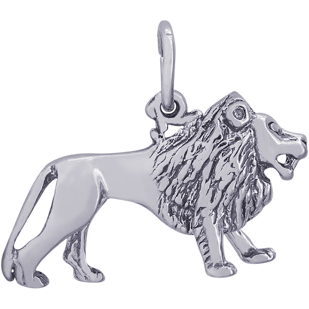 10-1234-ss Lion Charm Silver - 10-1234