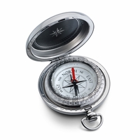 Dalvey Silver Pocket Compass engraved