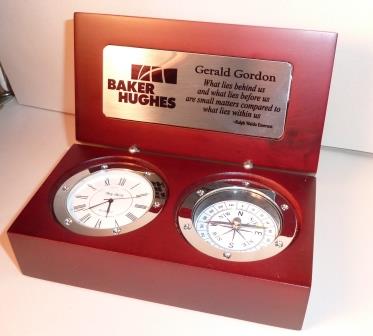 Desk Compass and Clock Combination with customization Volume Purchase