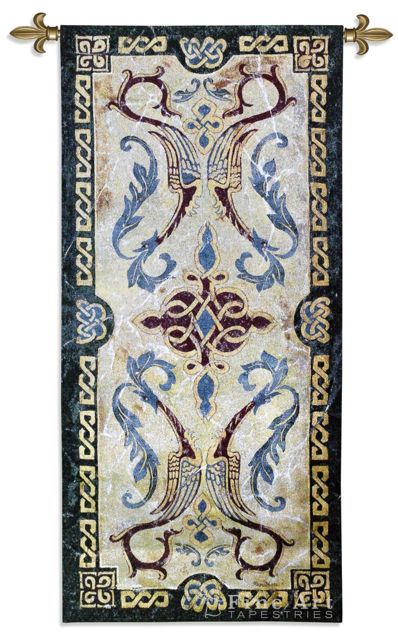 Celtic Design I Celtic Tapestry Wall Hanging, H53" x W25"
