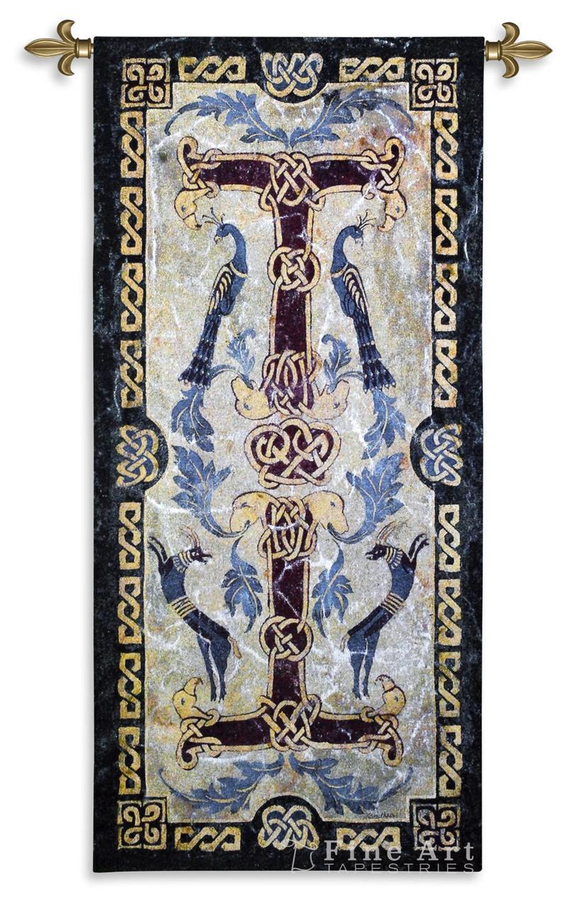 Celtic Design II Celtic Tapestry Wall Hanging, H53" x W25"