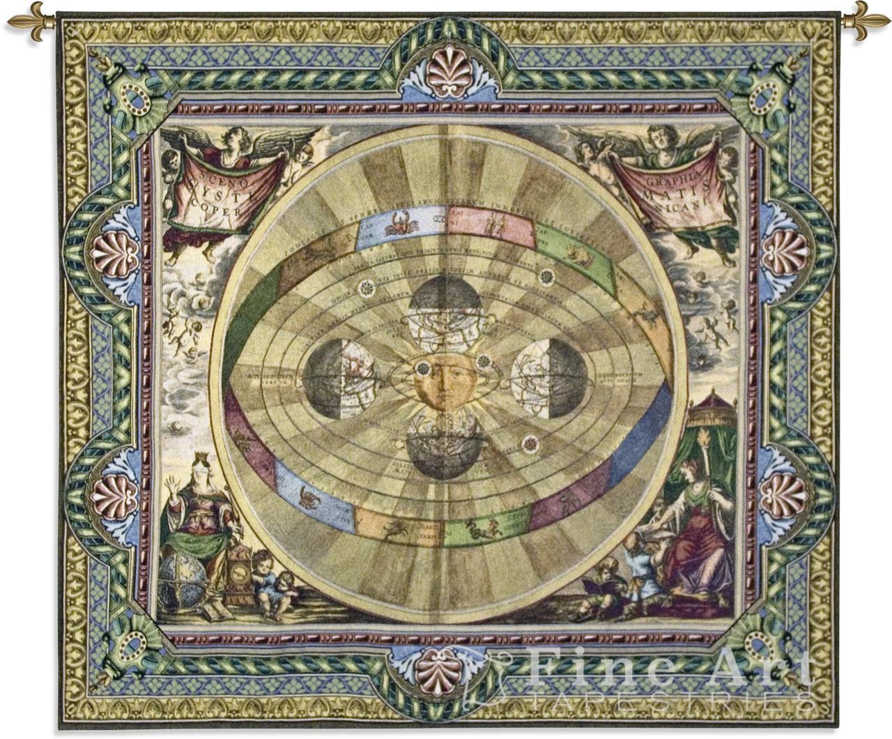 Copernican System Science Tapestry Wall Hanging - Abstract Design, H52 ...