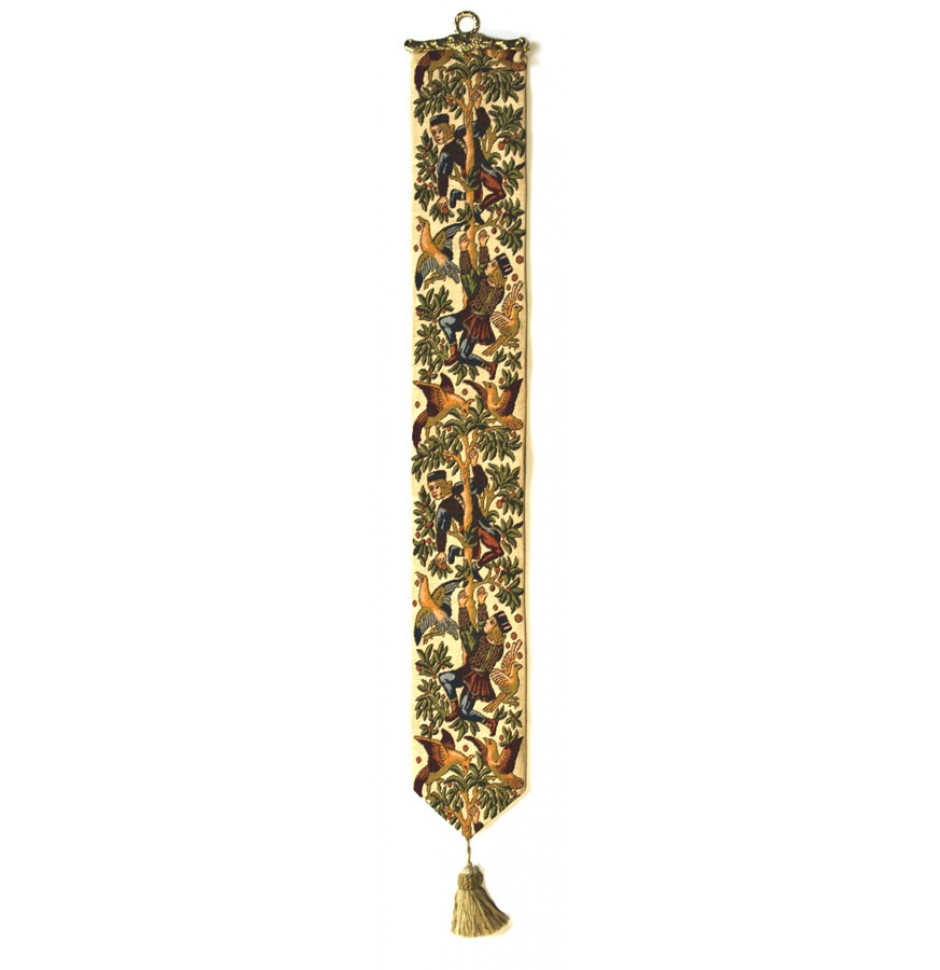 Cueillette & Roi Soleil Tapestry Bell Pull (Cueillette), H44" x W6"