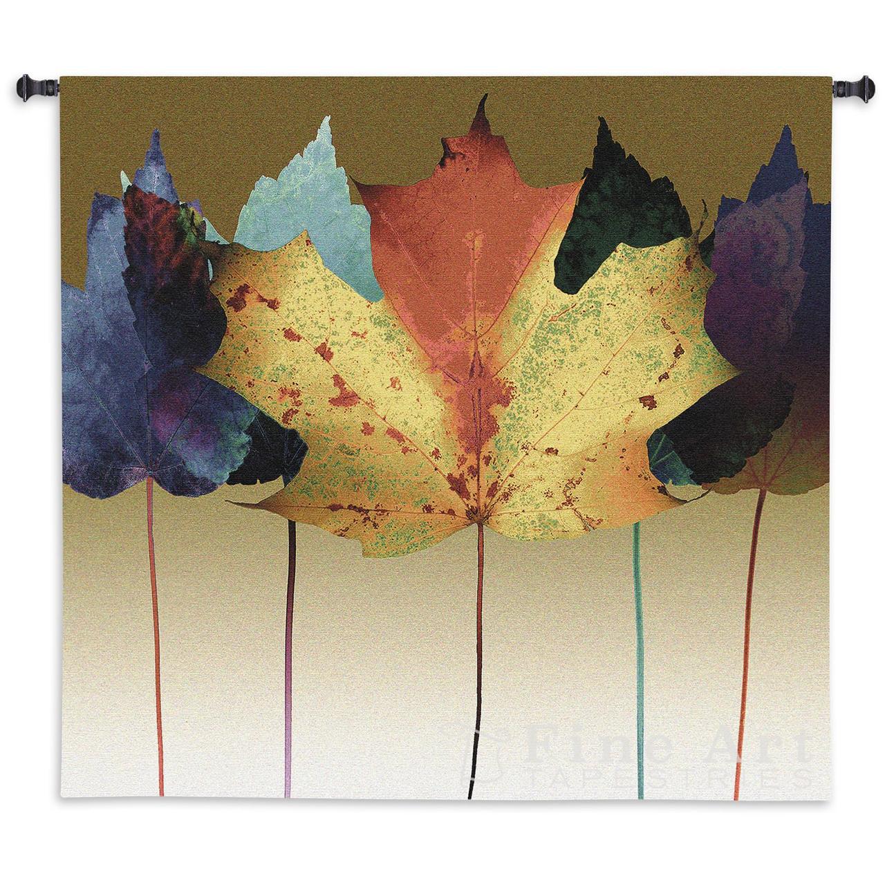 Leaf Dance Contemporary Tapestry Fine Art Picture, H53" x W53"