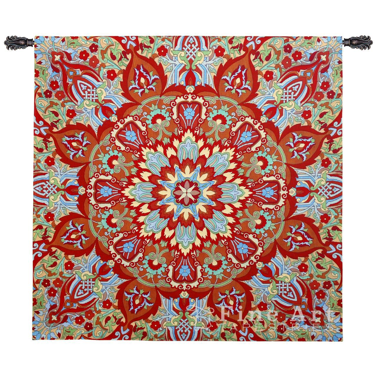 Rangoli Sunrise Contemporary Wall Tapestry - Ornamental, H52" x W51"