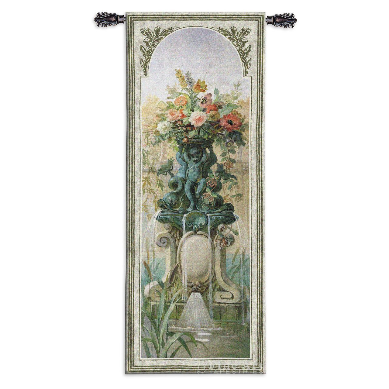 Scenic Panel II Landscape Tapestry Wall Hanging, H79" x W31"