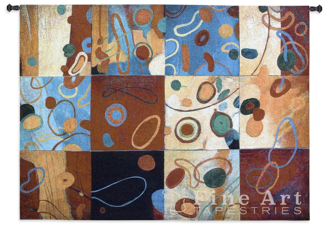 String Theory Tapestry Wall Hanging - Contemporary Abstract Design, H40 ...