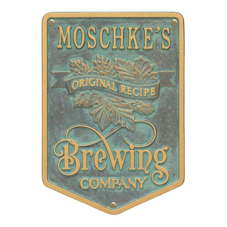Brewing Company Original Recipe Plaque Personalized With Name