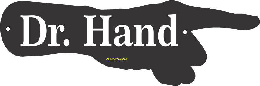 Custom Hand Shape Directional Sign With Pointing Finger