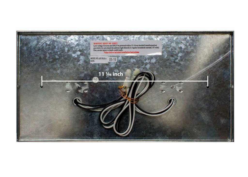 Large Lighted Address Plaque Low Voltage