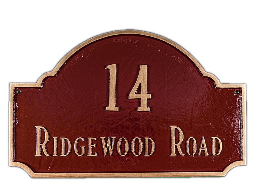 Large Address Plaque For Wall or Lawn Stake Mount - House Number ...