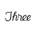 Extra Large Spelled Out Cursive Script House Number