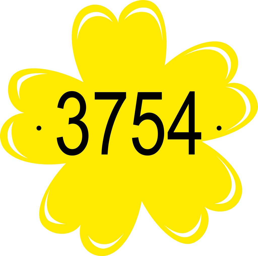 Flower Shape Address Plaque