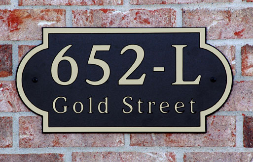 Hollow Rock Address Sign Rock