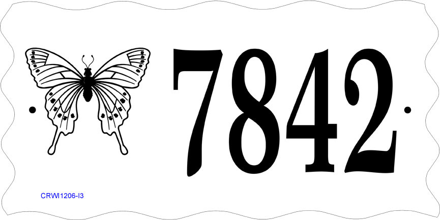 Insect Theme House Number Sign - Butterfly, Spider, Bee, Dragonfly, and ...