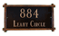 Decorative 2 Line Address Plaque With Spiral Border Displays House ...
