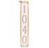 Column Address Plaque - Vertical House Number Sign