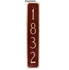 Column Address Plaque - Vertical House Number Sign