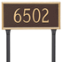 House Number Sign with Picture Frame Border - Metal Address Plaque