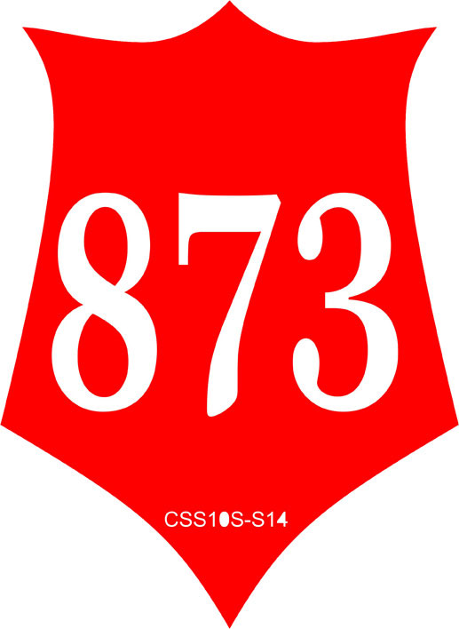 Shield Shape Address Sign - Badge House Number Plaque