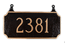 Two Sided Hanging Address Sign - Upside Down Double Sided Arch Address ...