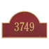 Wall Mount Address Sign - Arch Shape House Marker