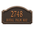 Estate Size Address Plaque - For Wall or Lawn Mount - Choose Your Color