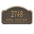 Estate Size Address Plaque - For Wall or Lawn Mount - Choose Your Color