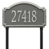 Estate Size Address Plaque - For Wall or Lawn Mount - Choose Your Color