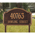 Estate Size Address Plaque - For Wall or Lawn Mount - Choose Your Color