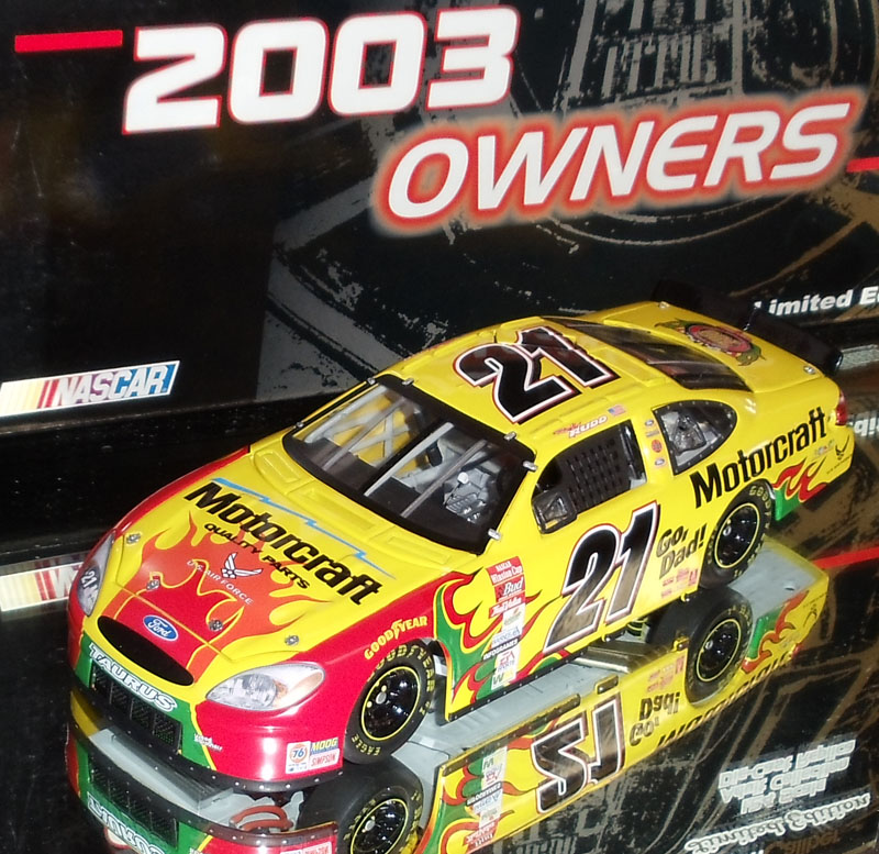 RICKY RUDD 2003 MOTORCRAFT 700 STARTS 1/24 TEAM CALIBER OWNERS
