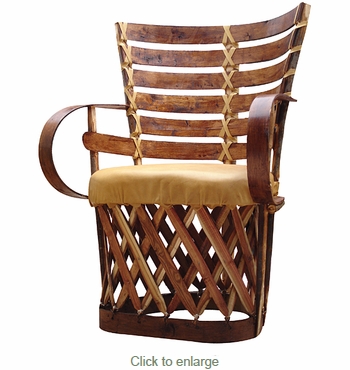 Set of 2 Cushioned Mayan Equipale Chairs