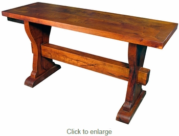 Lacquered Mesquite Ranch Sofa Table