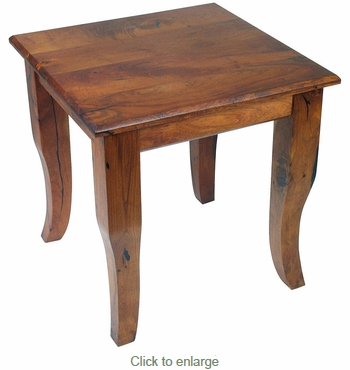 Mesquite San Rafael Curved Tapered Leg End Table
