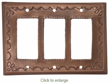 Triple Rocker Switch Cover - Star